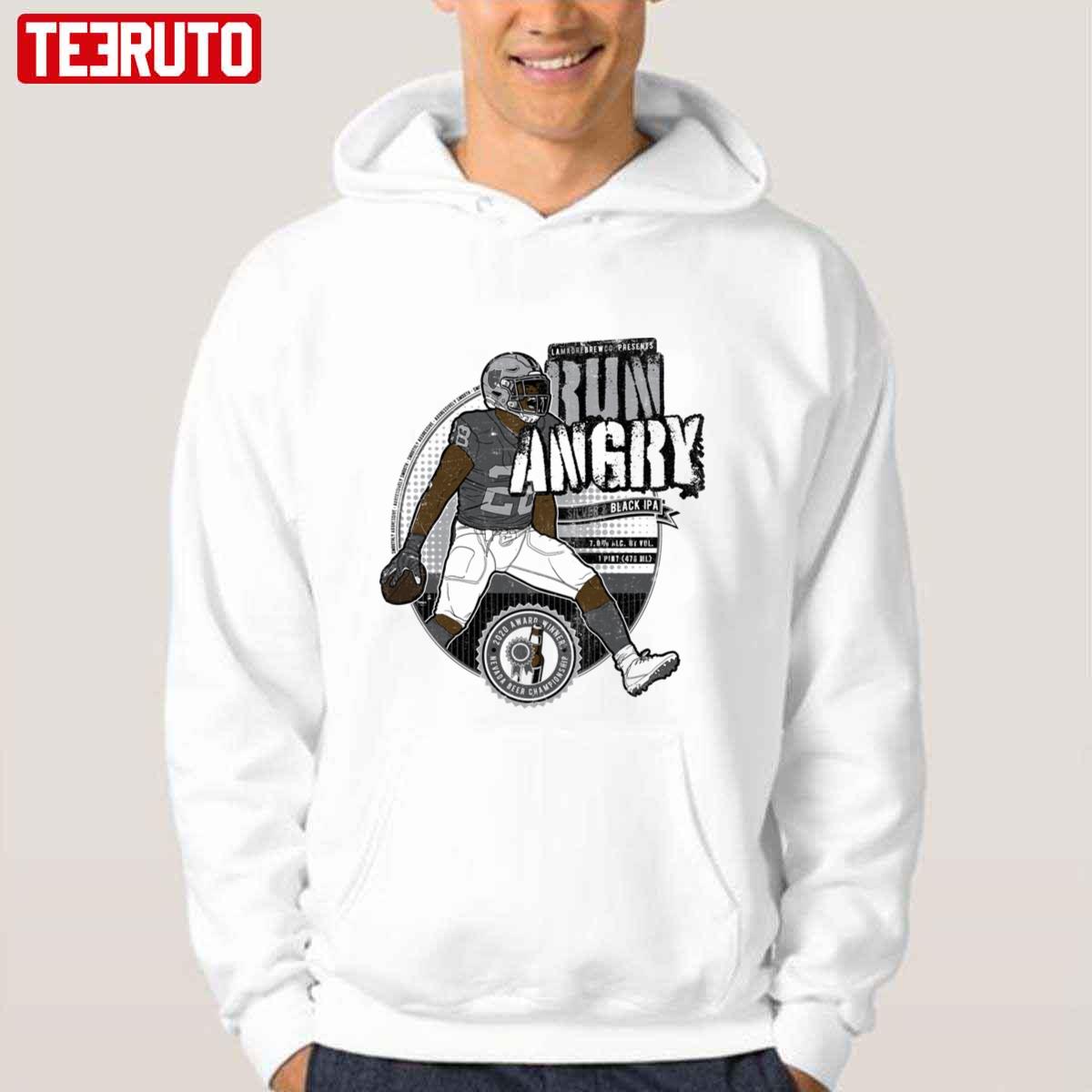 Run Angry Silver & Black Ipa Craft Beer Label Josh Jacobs Design Unisex ...