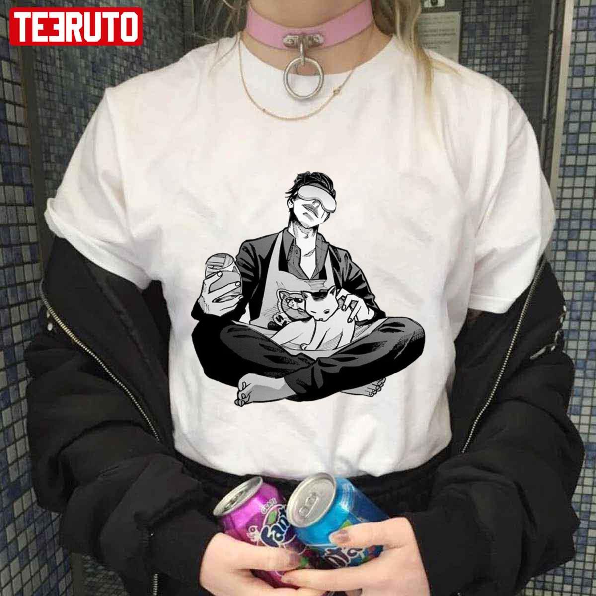 Tatsu Grin And The Cat The Way Of The Househusband Unisex T-Shirt - Teeruto
