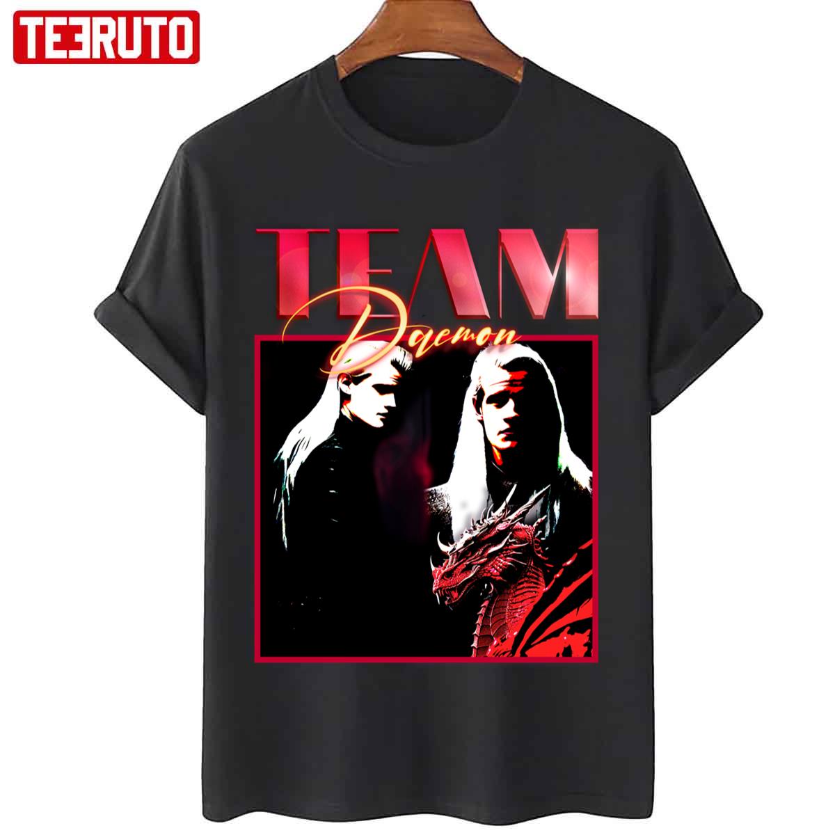 Team Daemon House Of The Dragon Retro Homepage 90s Graphic Unisex ...