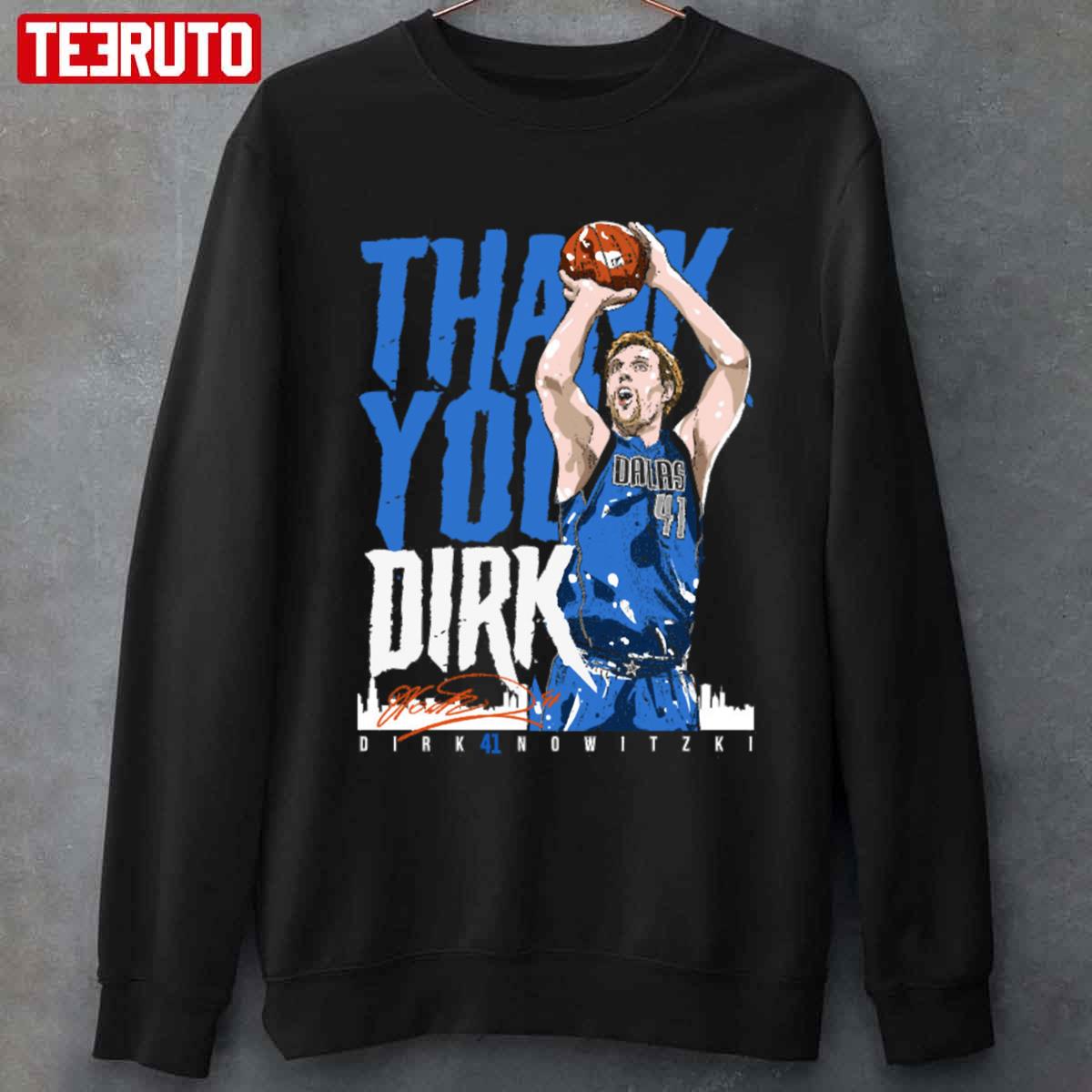 Thank You Dirk Gift Idea Luka Dirk Mavericks Unisex T-Shirt - Teeruto