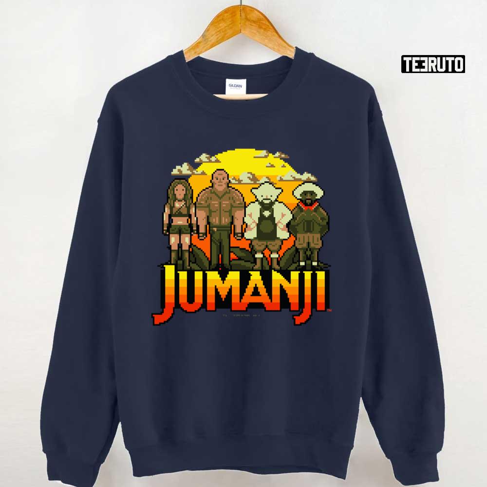 The Next Level 8 Bit Characters Jumanji Unisex Sweatshirt - Teeruto