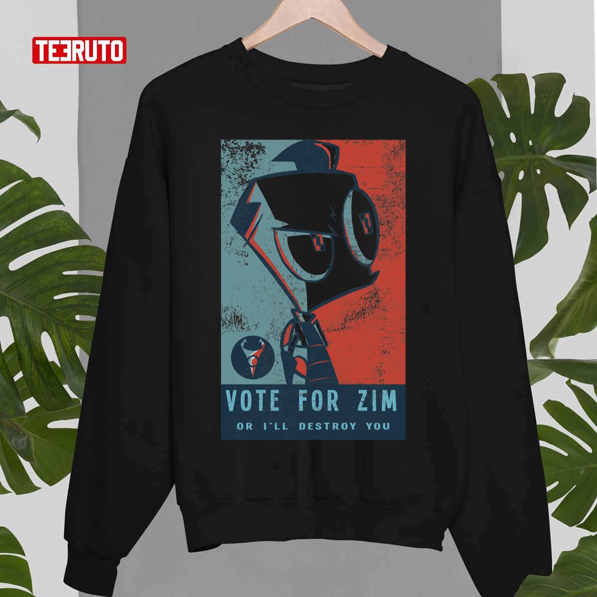 Vote For Zim New President Invader Zim Unisex T-Shirt - Teeruto