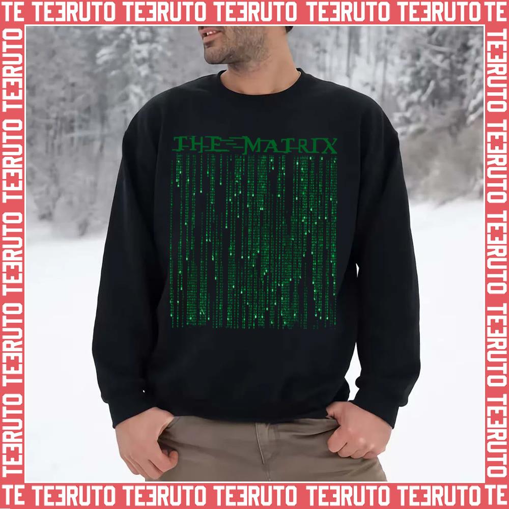 Black Matrix Green Code Unisex Sweatshirt - Teeruto
