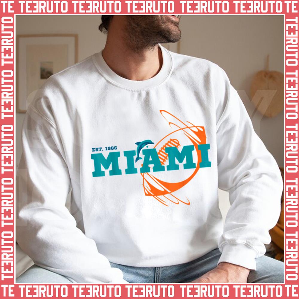 Est 1966 Sports Team Miami Sports Football Unisex Sweatshirt - Teeruto