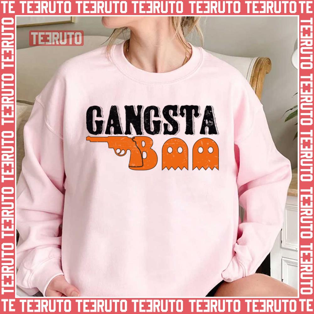 Funny Gangsta Boo Gun Design Unisex Sweatshirt - Teeruto