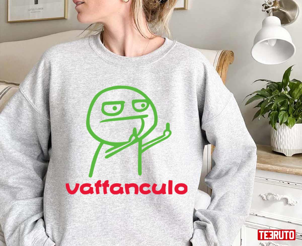 Funny Meme Middle Finger Vaffanculo Unisex Sweatshirt - Teeruto