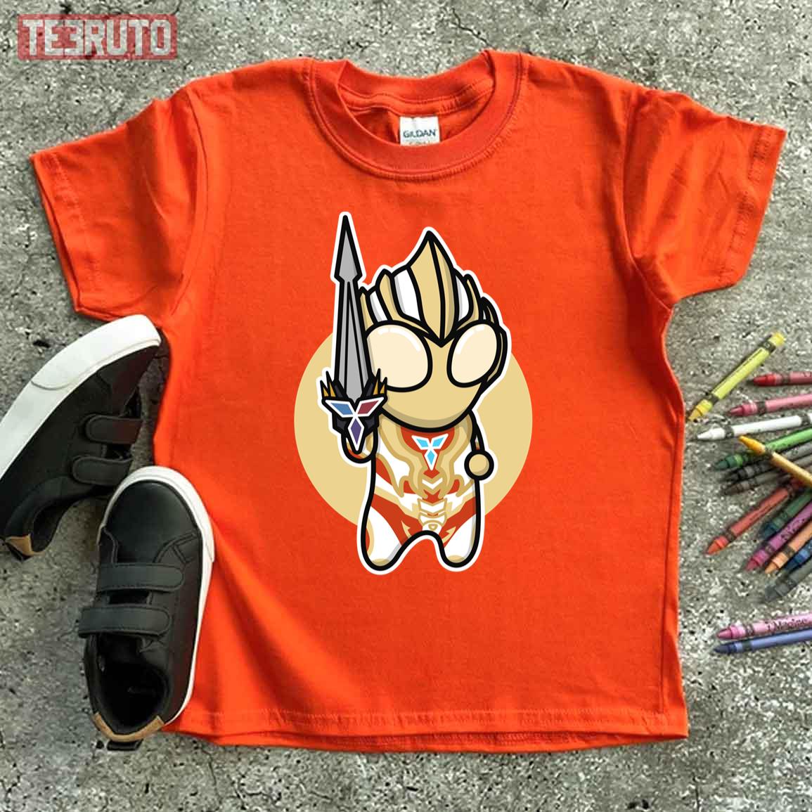 Glitter Trigger Eternity Chibi Ultraman Unisex T-Shirt - Teeruto