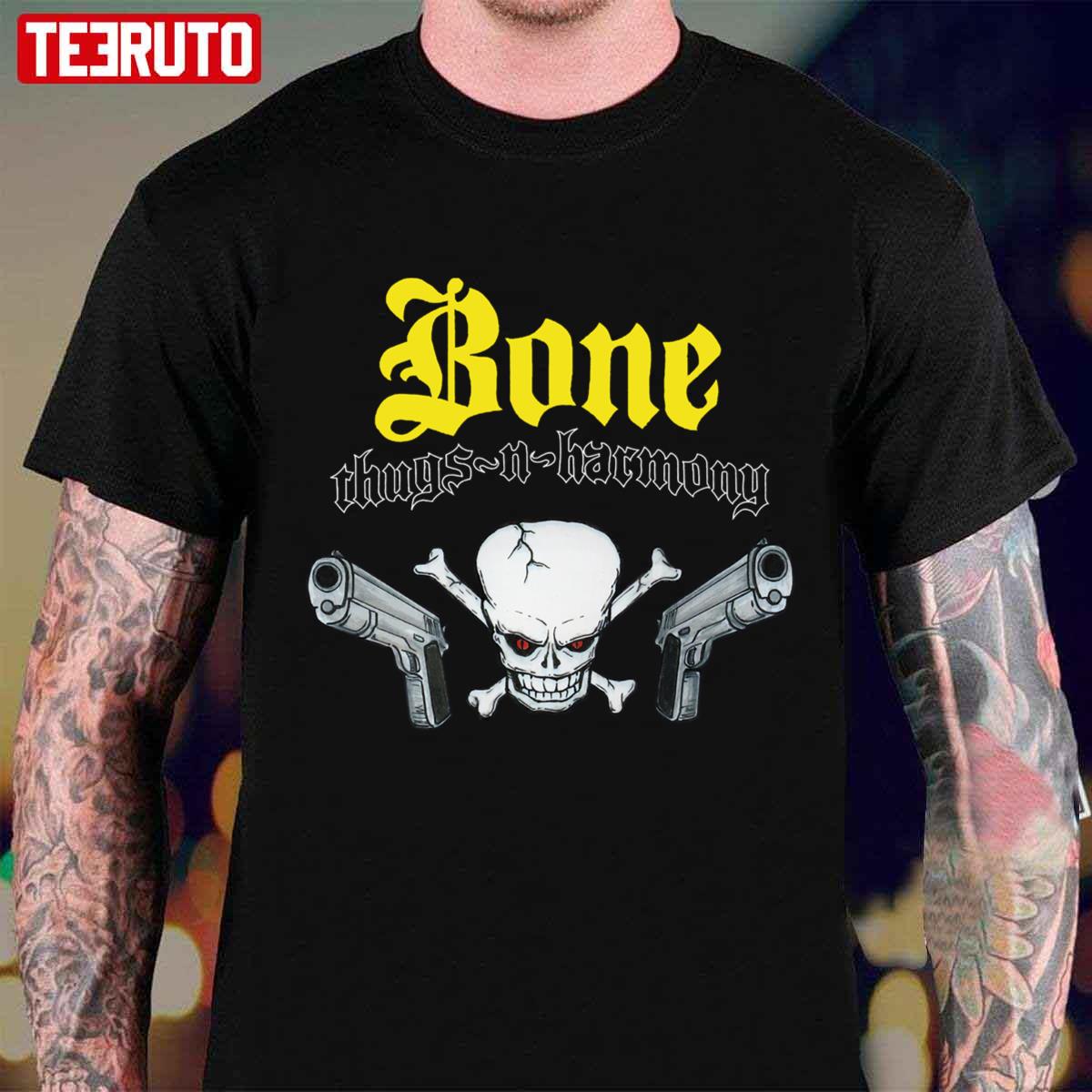 Guns N Skulls Bone Thugs-N-Harmony Unisex T-Shirt - Teeruto
