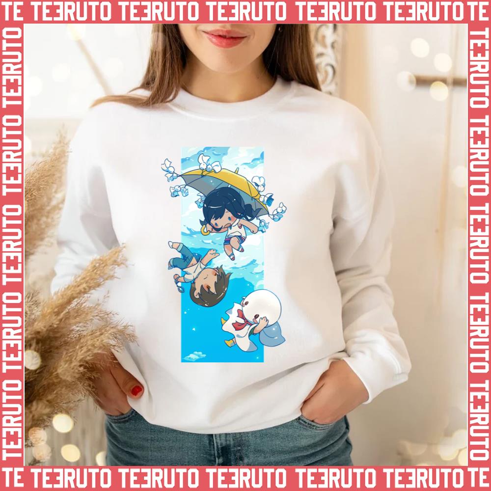 Hina Nagi & Hodaka Chibi Weathering With You Unisex Sweatshirt - Teeruto