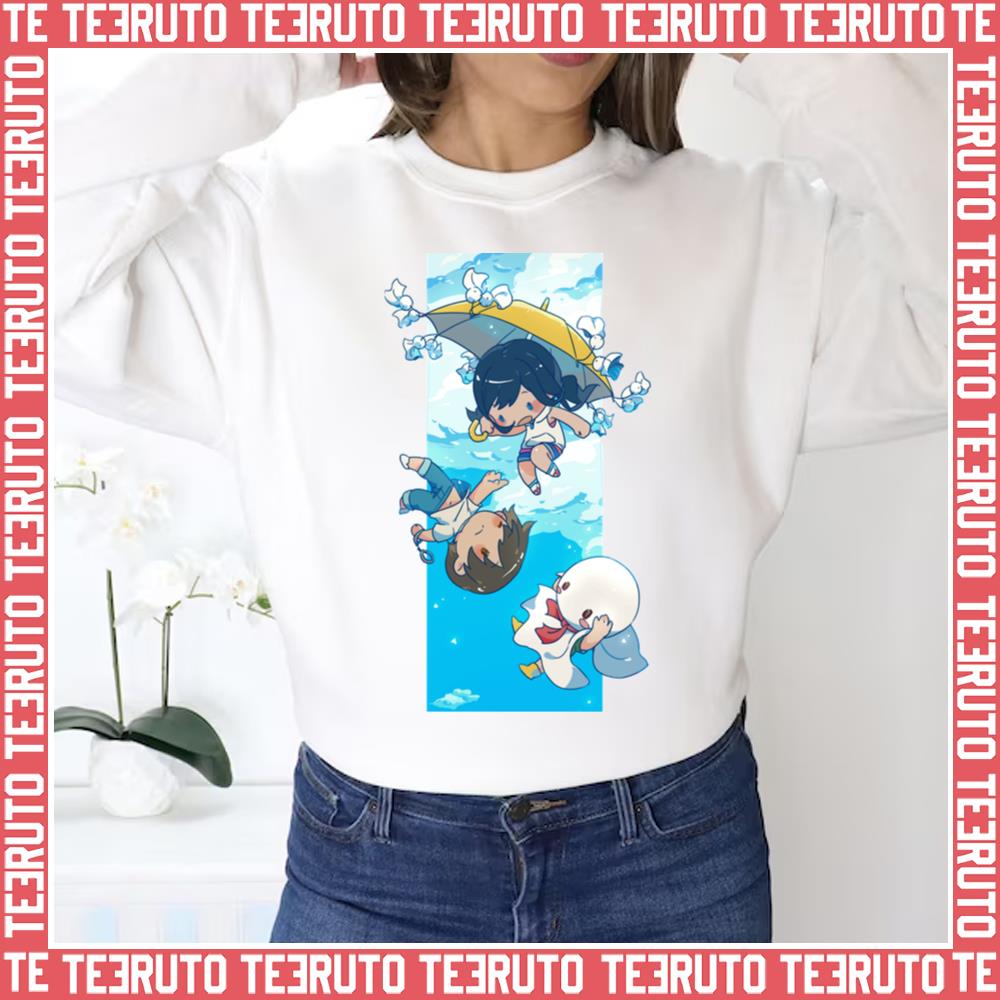 Hina Nagi & Hodaka Chibi Weathering With You Unisex Sweatshirt - Teeruto