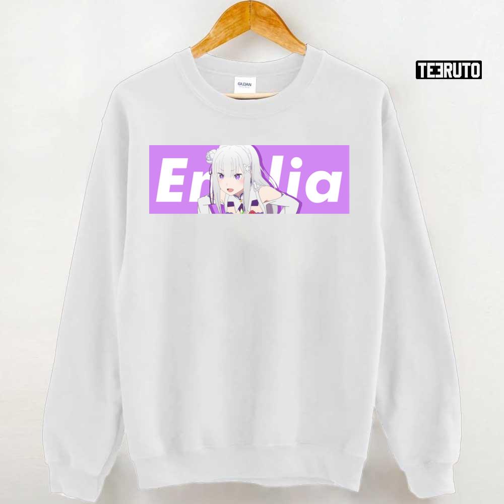 Little Emilia Rezero Banner Style Unisex T-Shirt - Teeruto
