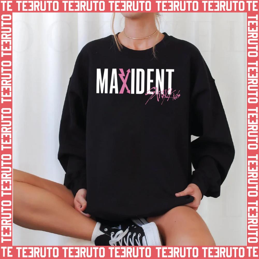 Maxident Stray Kids Pink Logo Unisex T-Shirt - Teeruto