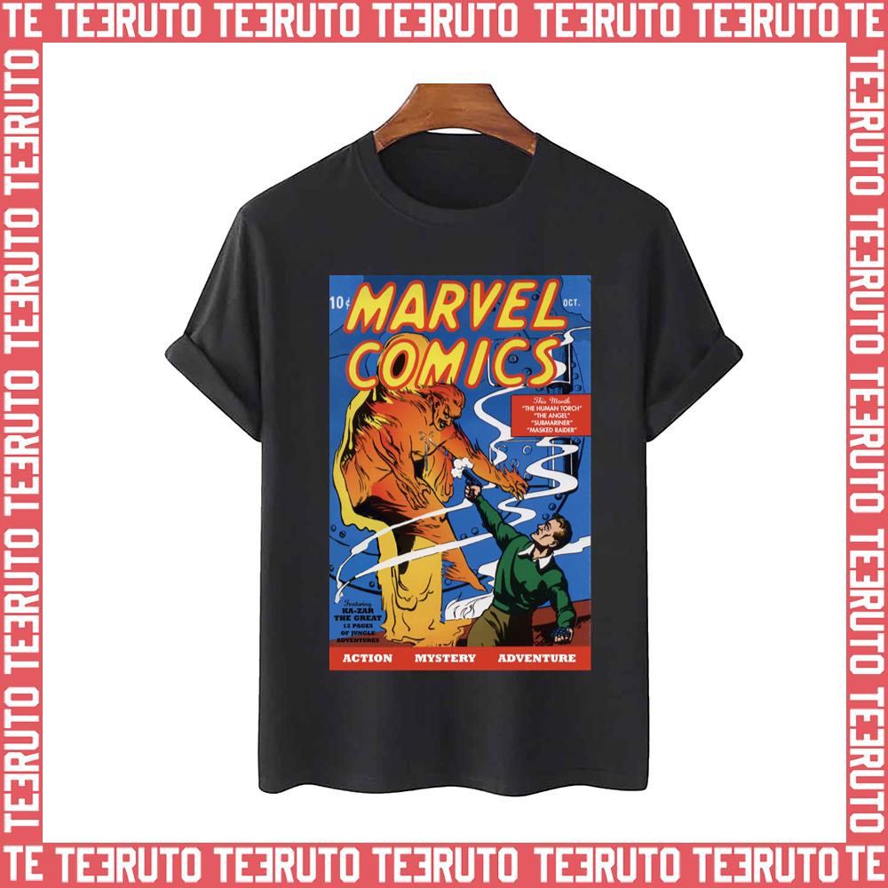 Mcuniverse Issue One The Human Torch Unisex T-Shirt - Teeruto
