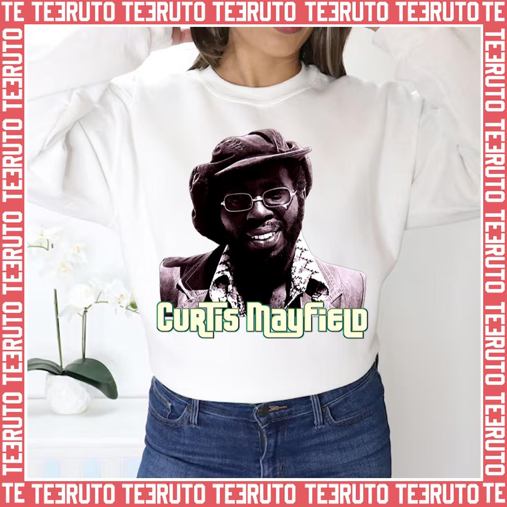Pusherman Curtis Mayfield Unisex Sweatshirt - Teeruto