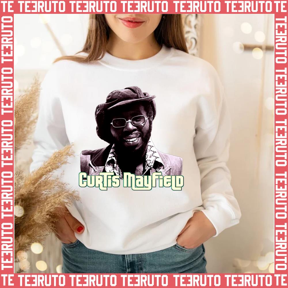 Pusherman Curtis Mayfield Unisex Sweatshirt - Teeruto