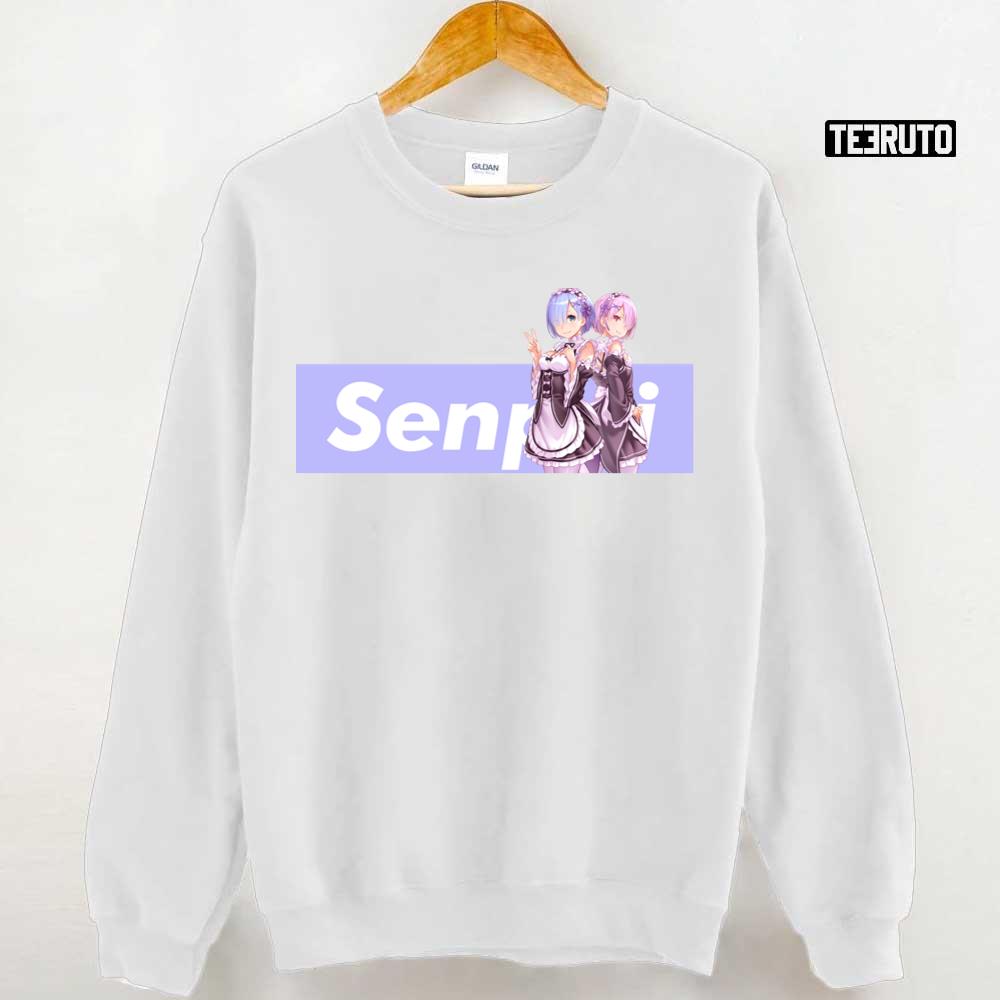 Senpai Rezero Rem And Ram Unisex T-Shirt - Teeruto