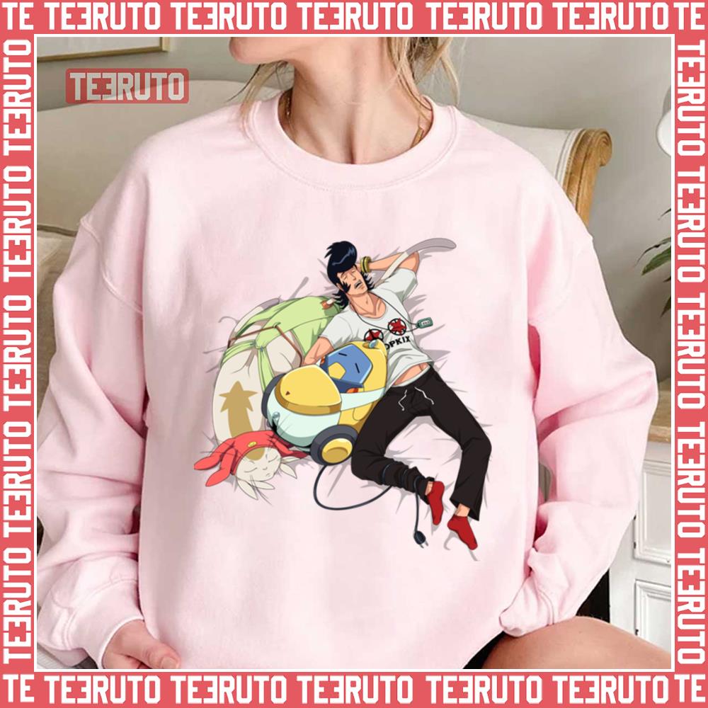 Snoozing Space Crew Space Dandy Unisex Sweatshirt - Teeruto