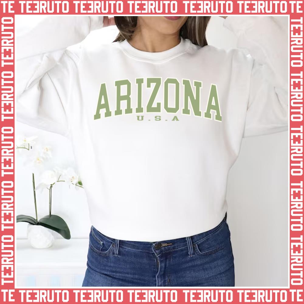 Usa Arizona Logo Text Unisex Sweatshirt - Teeruto