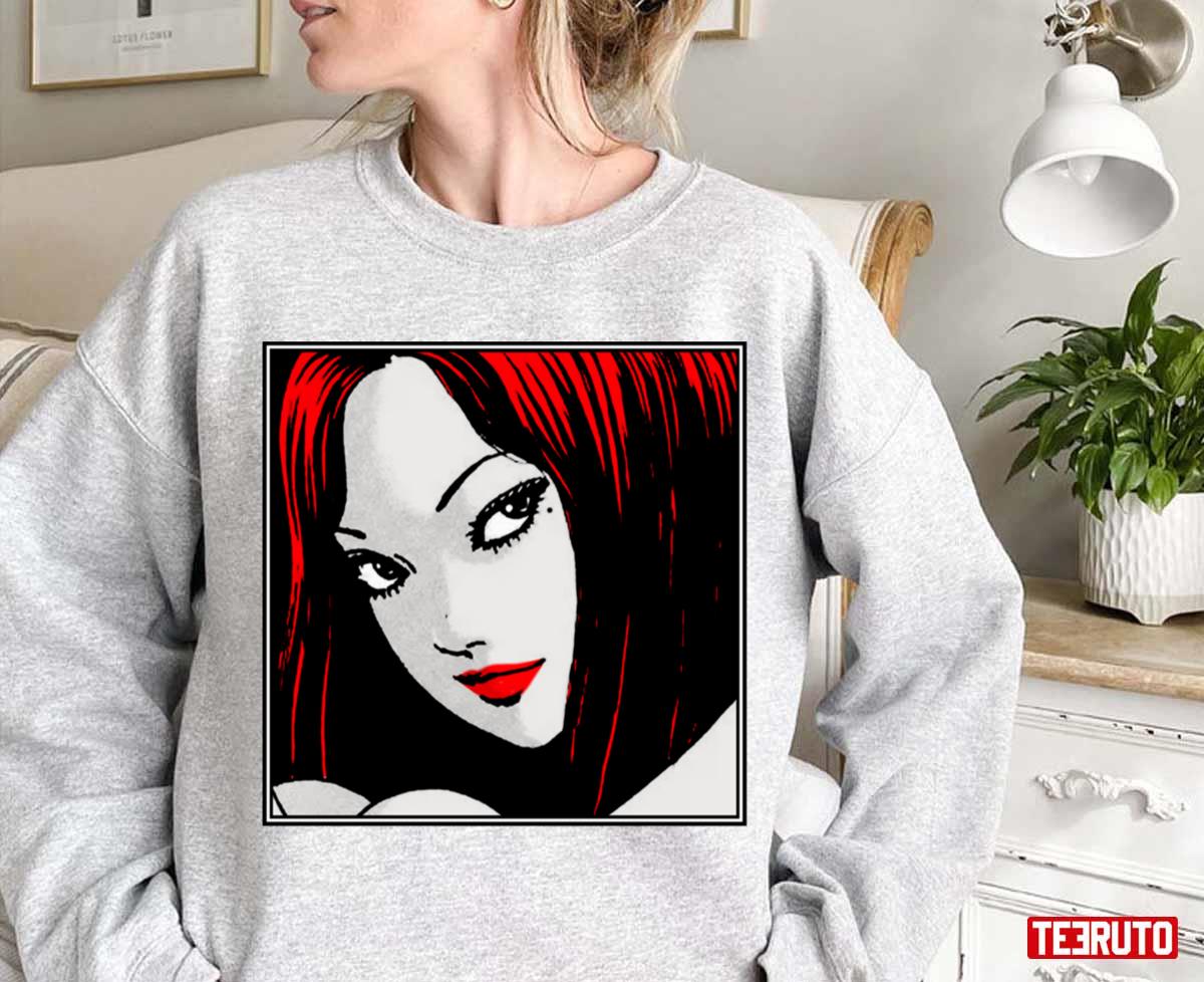 Cool Manga Art Tomie Junji Ito Red Hair Unisex Sweatshirt - Teeruto