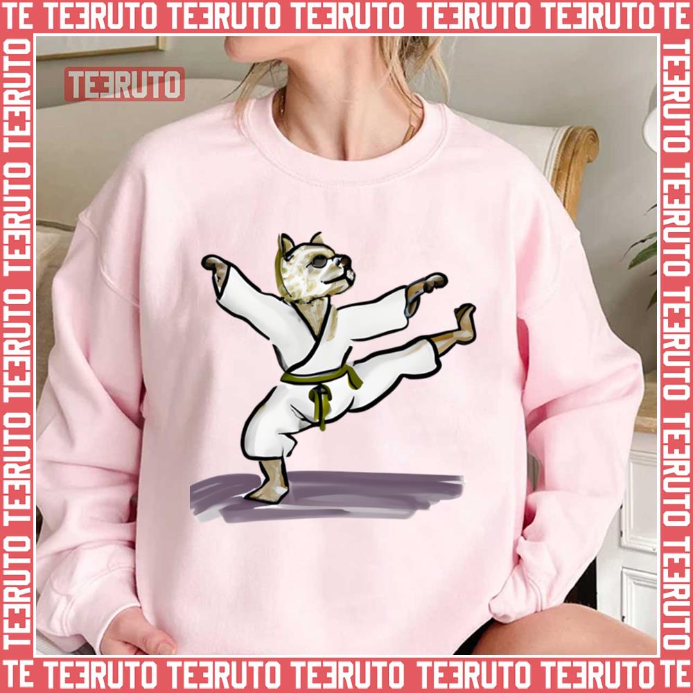 Dog Knows Karate Animated Design Unisex Sweatshirt - Teeruto