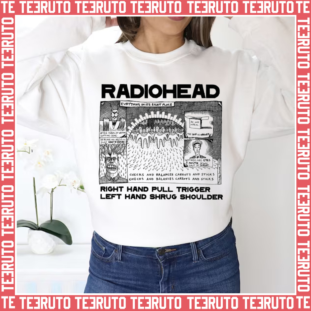 Right Hand Pull Trigger Radiohead Unisex Sweatshirt - Teeruto