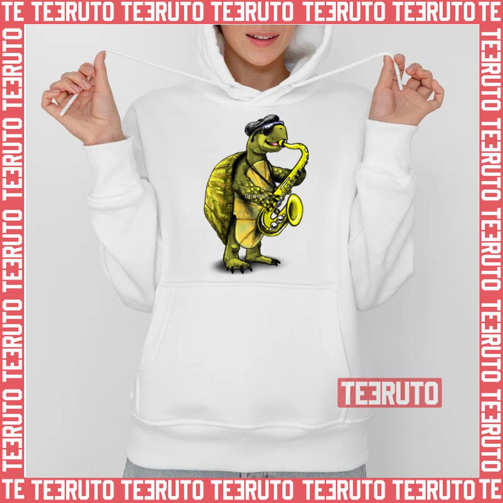 Turtle Playing The Saxophone Unisex Sweatshirt - Teeruto