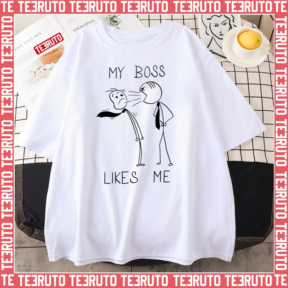 Drawing Boss And Worker Stickman Unisex T-Shirt - Teeruto
