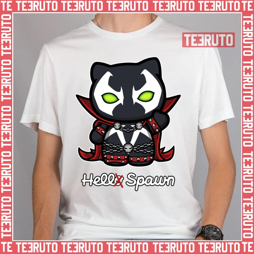 Hell O Spawn Hello Kitty Parody Hellspawn Unisex T-Shirt - Teeruto