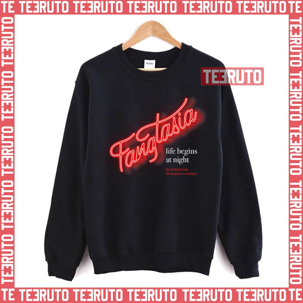 Neon Logo Fangtasia Nightclub Merch True Blood Unisex Sweatshirt - Teeruto