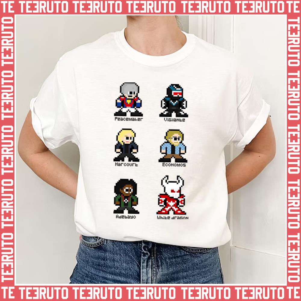 Peacemaker Characters Pixel Art Unisex Sweatshirt - Teeruto
