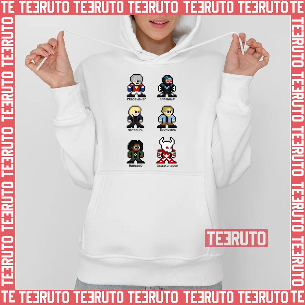Peacemaker Characters Pixel Art Unisex Sweatshirt - Teeruto