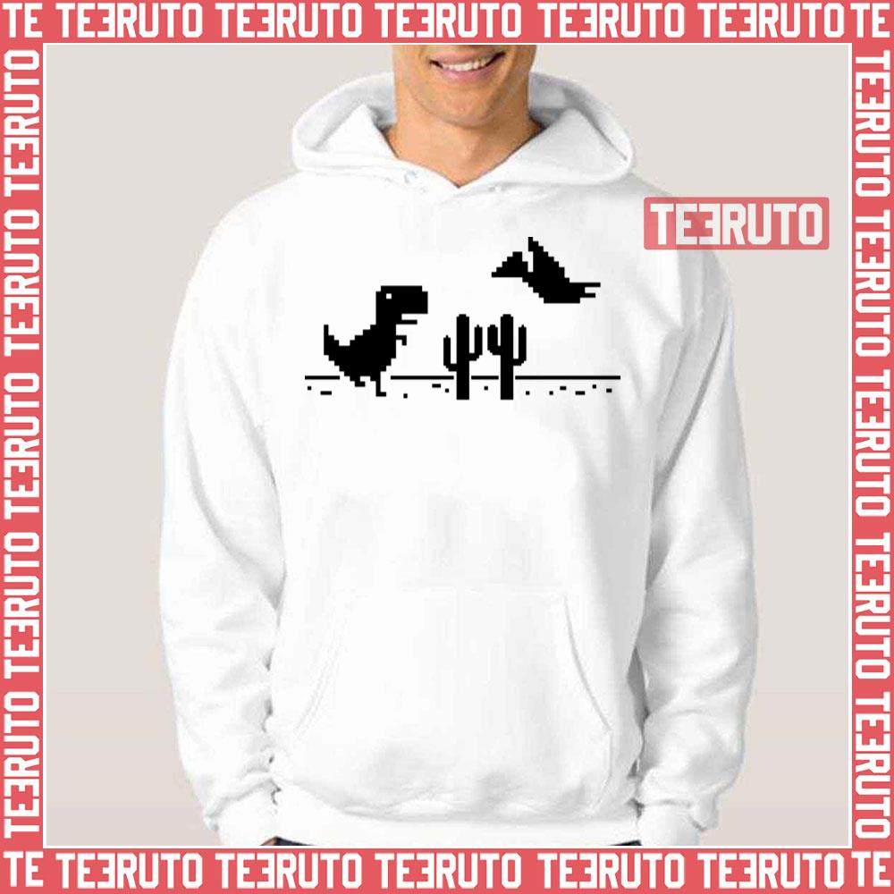 Trex Runner Google Offline Dinosaur Game Unisex T-Shirt - Teeruto