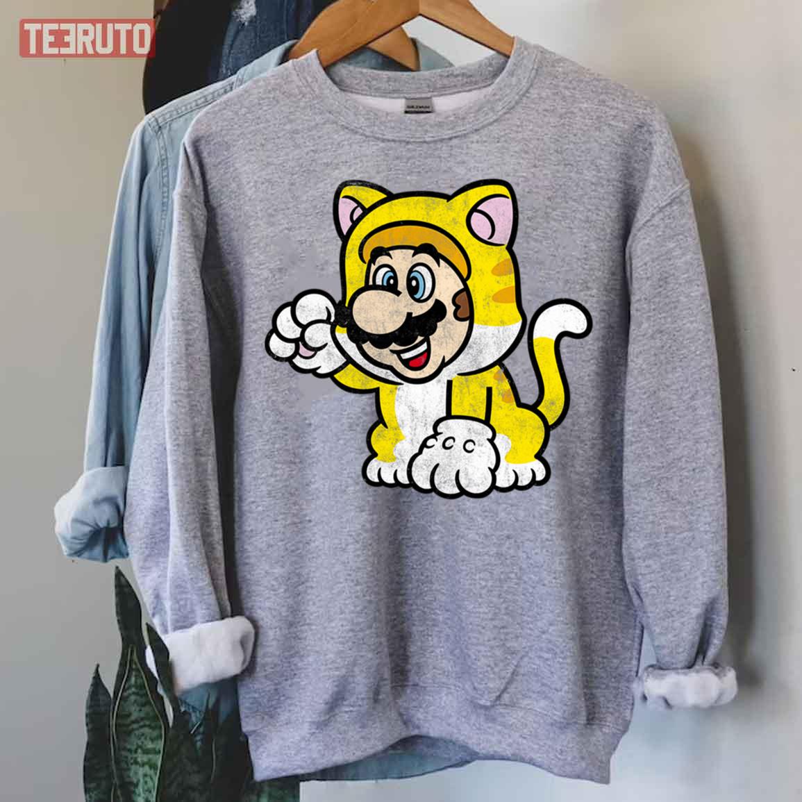 Bowser's Fury Mario Cat Super Mario Unisex Hoodie - Teeruto
