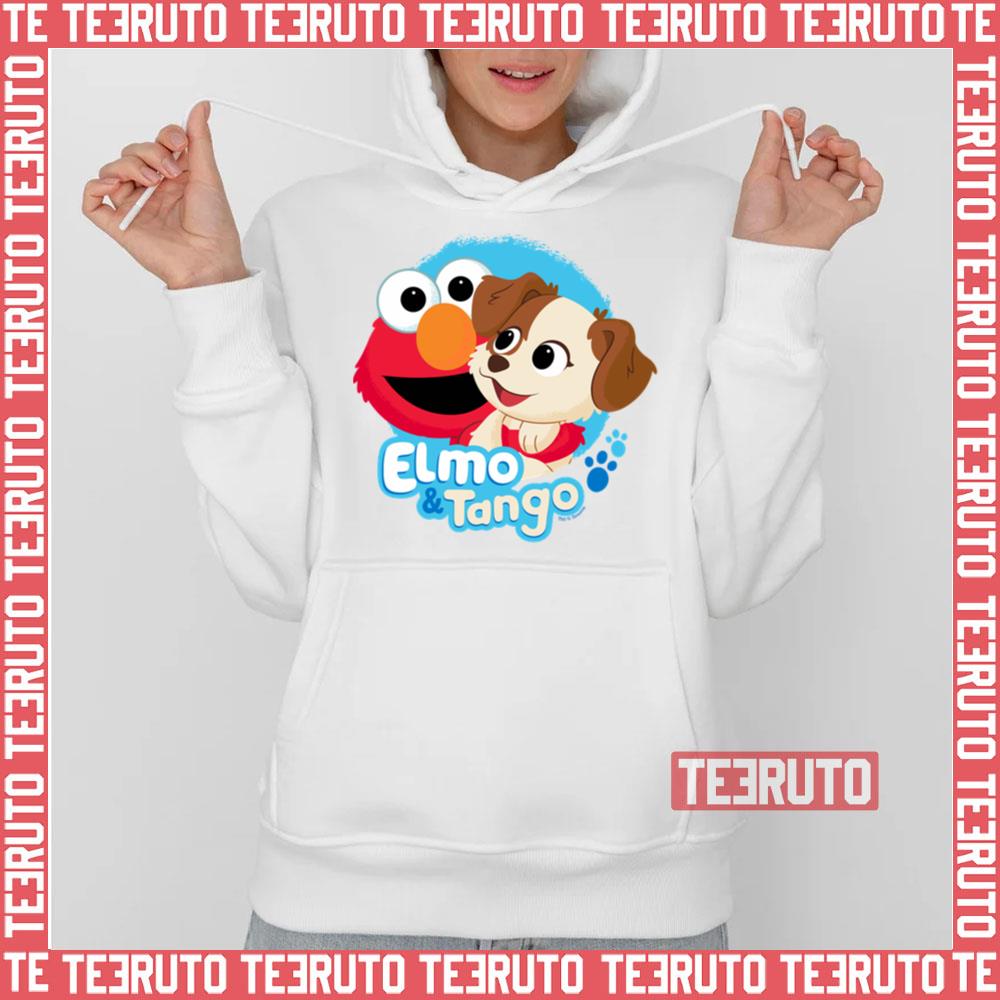 Friend For Life Sesame Street Elmo & Tango Badge Unisex T-Shirt - Teeruto