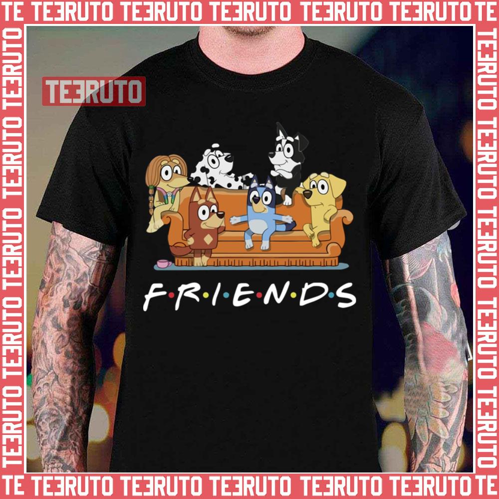 Friends Parody Logo Bluey Unisex T-Shirt - Teeruto