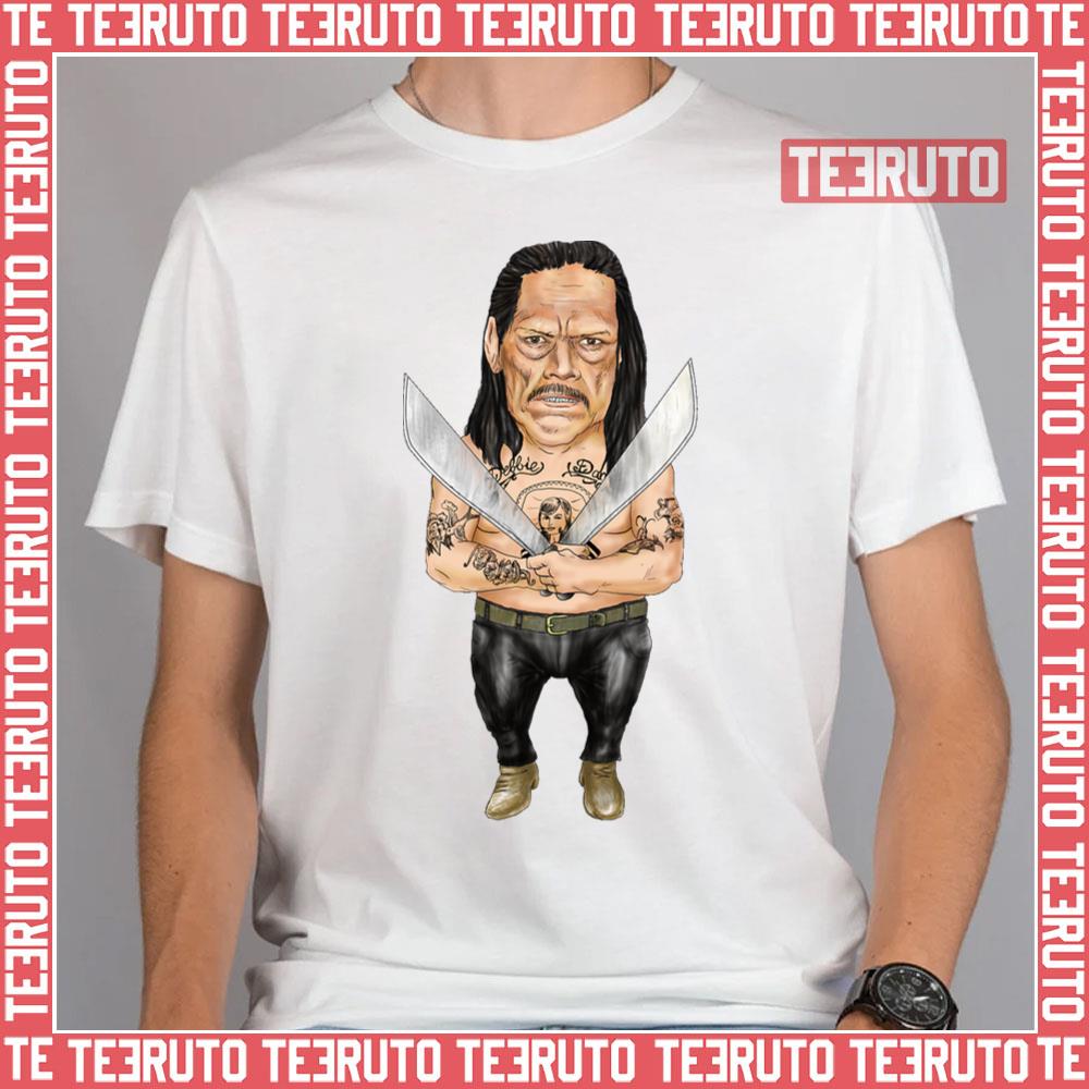 Funny Chibi Of Machete Danny Trejo Unisex T-Shirt - Teeruto