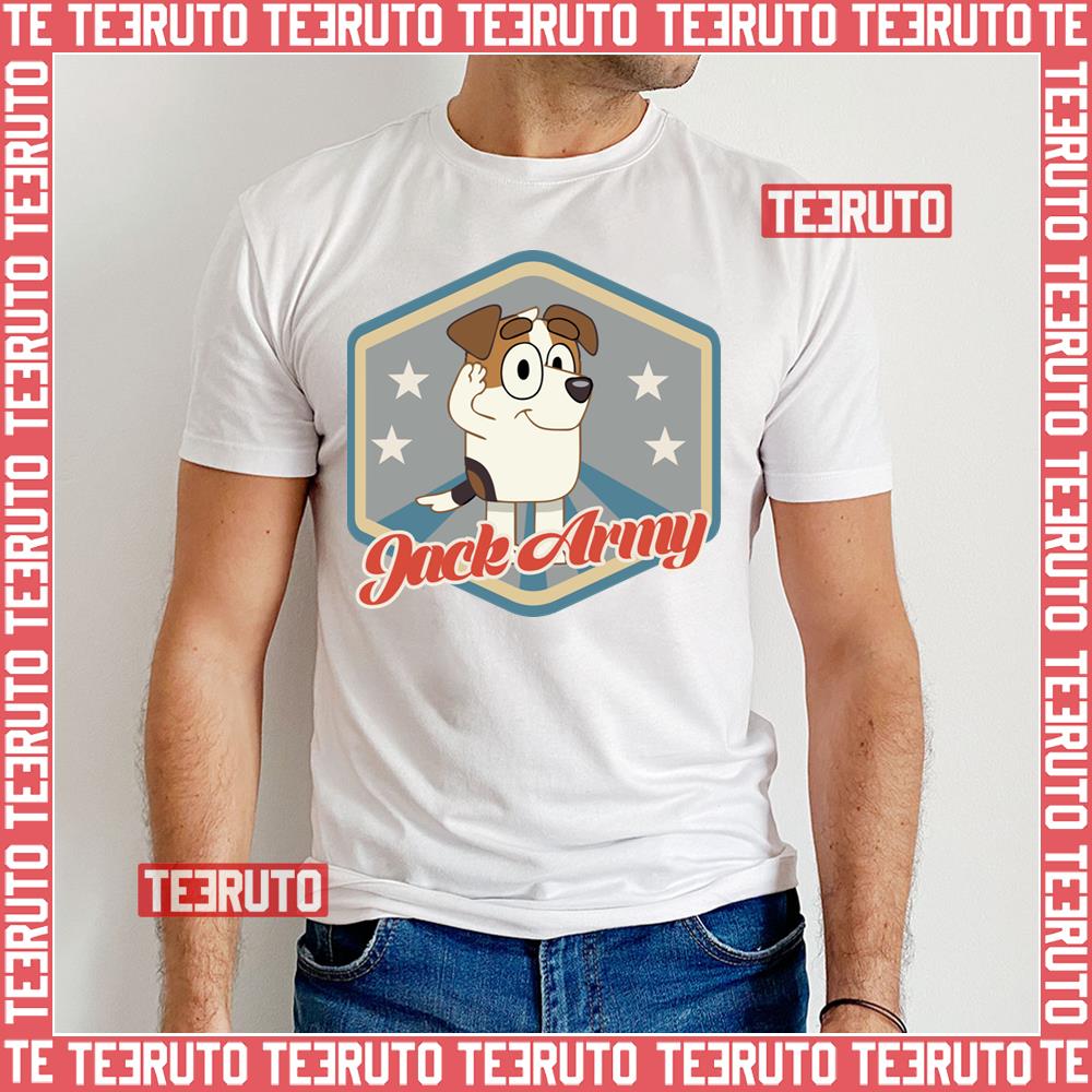 Jack Army Fresh Design Bluey Unisex T-Shirt - Teeruto