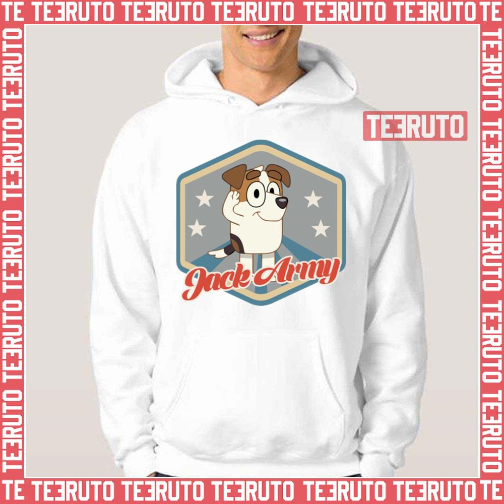 Jack Army Fresh Design Bluey Unisex T-Shirt - Teeruto