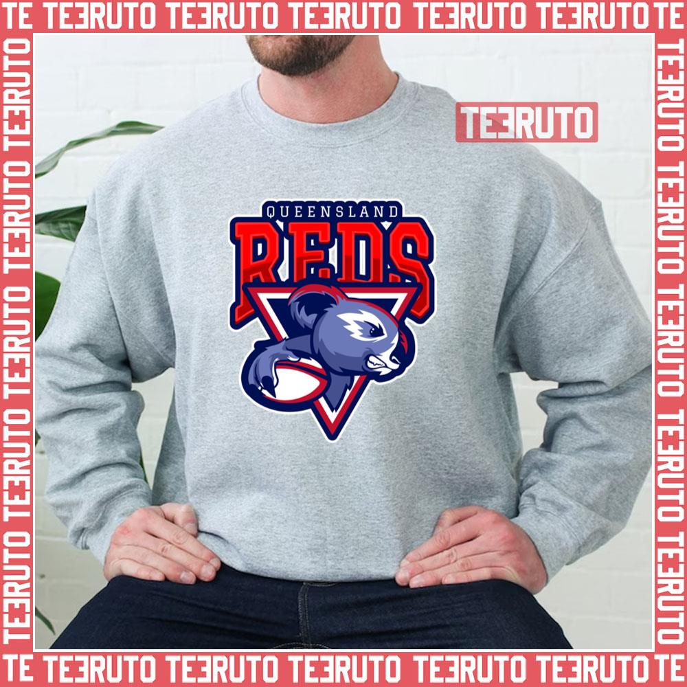Koala Logo Queensland Reds Rugby Unisex Sweatshirt - Teeruto