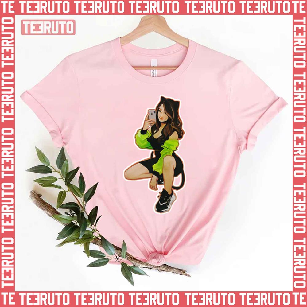 Pokimane In The Cat Suit Youtuber Unisex T-Shirt - Teeruto