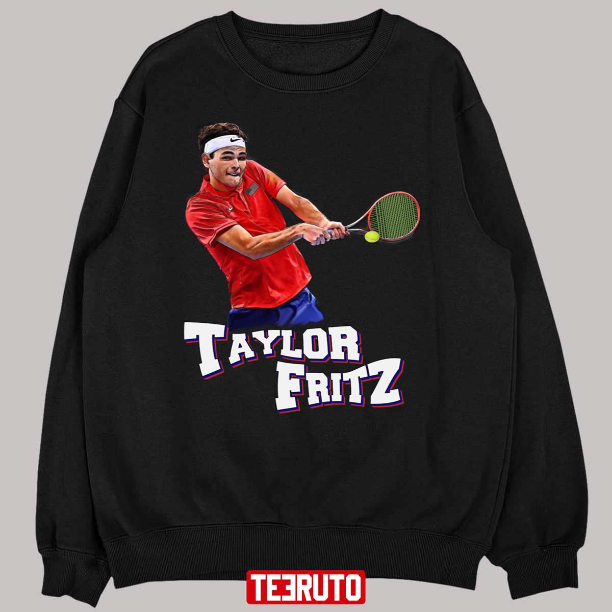 Taylor Fritz Backhand Us Tennis Taylor Fritz Drawing Unisex T-Shirt ...