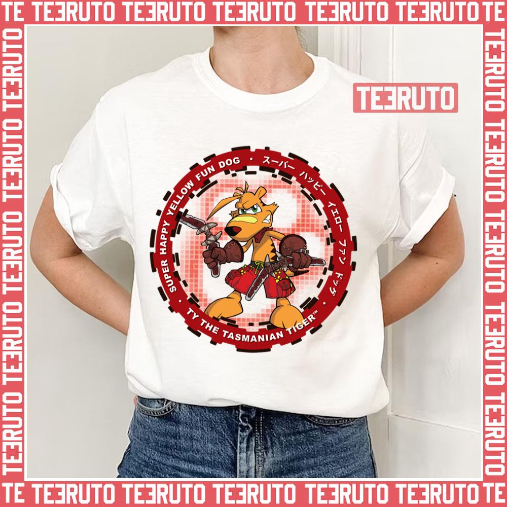 Warrior Tiger Ty The Tasmanian Tiger Unisex T-Shirt - Teeruto