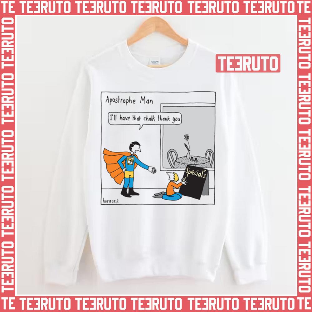 Apostrophe Man Judy Horacek Unisex Sweatshirt - Teeruto