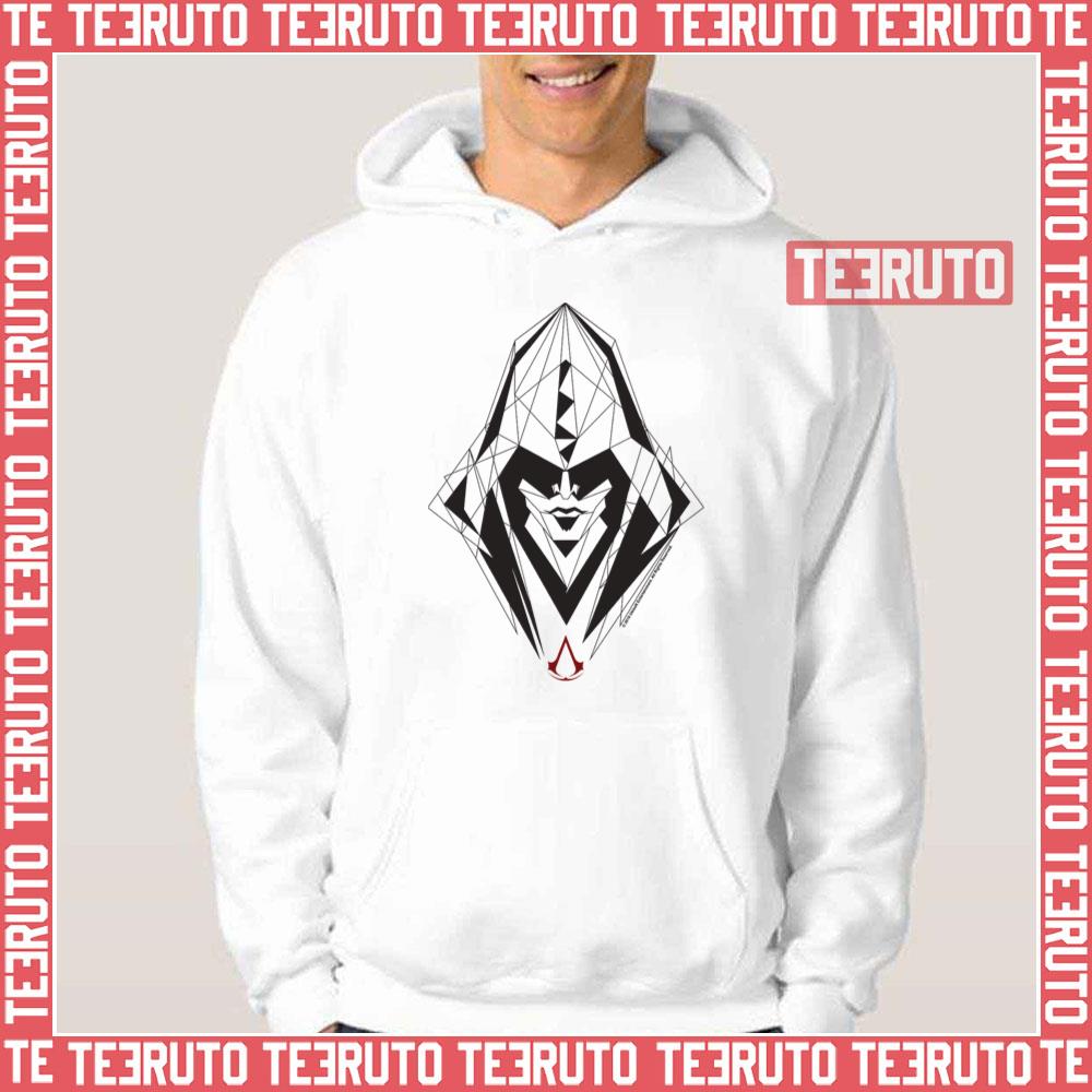 Geometric Hood Assassin Logo Assassin's Creed Unisex T-Shirt - Teeruto