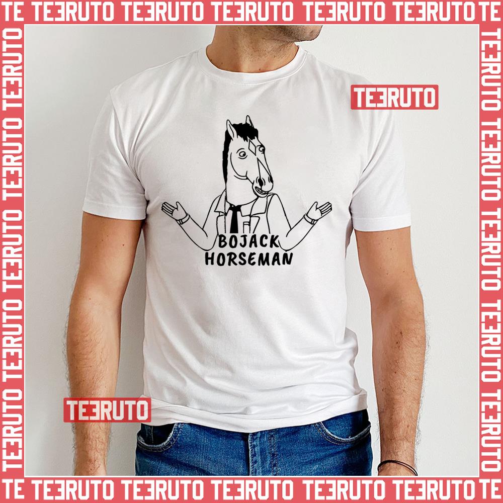 Line Art Bojack Horseman Unisex T-Shirt - Teeruto