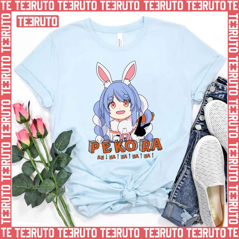 Logo Design Usada Pekora Hololive Unisex T-Shirt - Teeruto