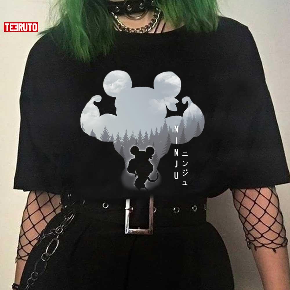 Ninju Buff Mice Demon Slayer Kimetsu No Yaiba Silhouette Unisex T-Shirt ...