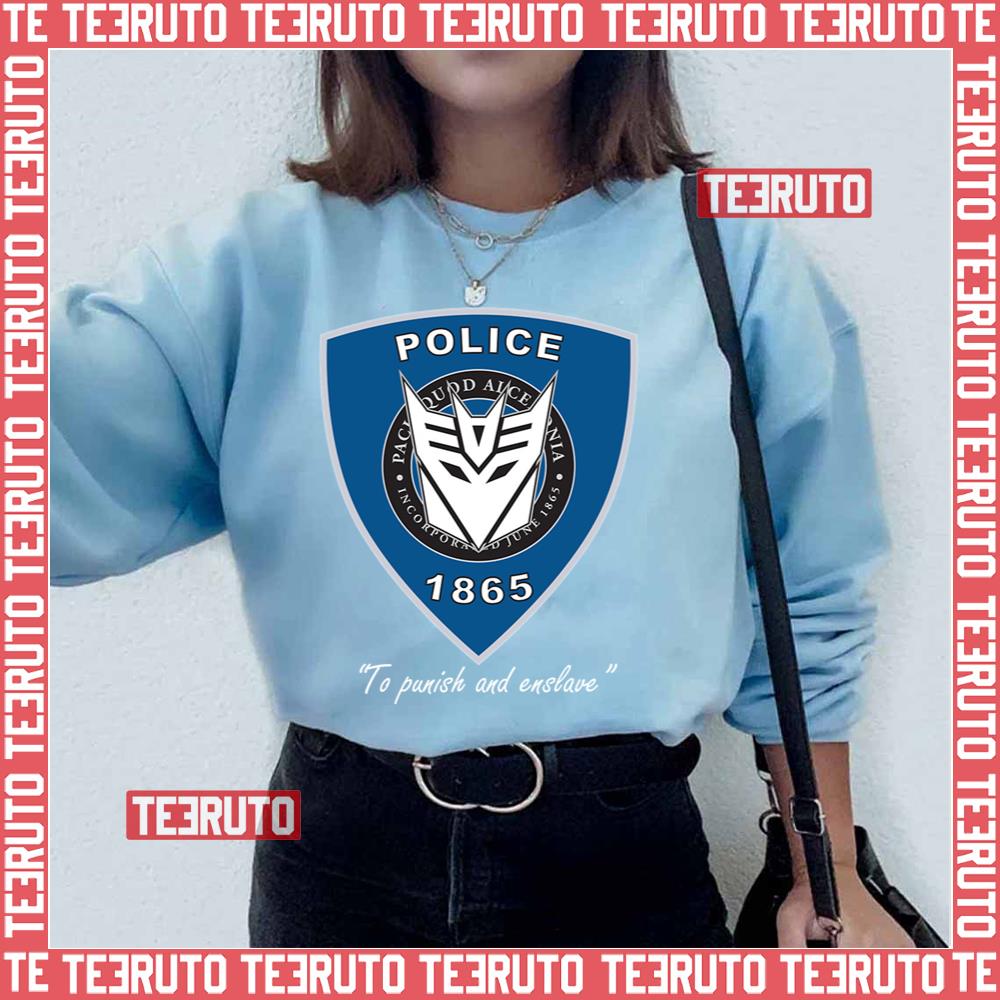 Decepticon Barricade Police Decal To Punish Transformers Unisex T-Shirt ...