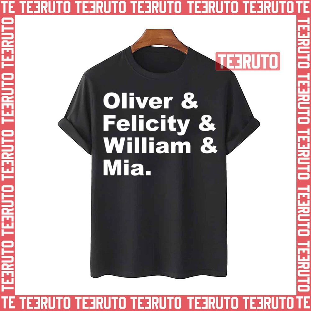 Oliver & Felicity & William & Mia Clayton Smoak Queen Family Unisex T ...