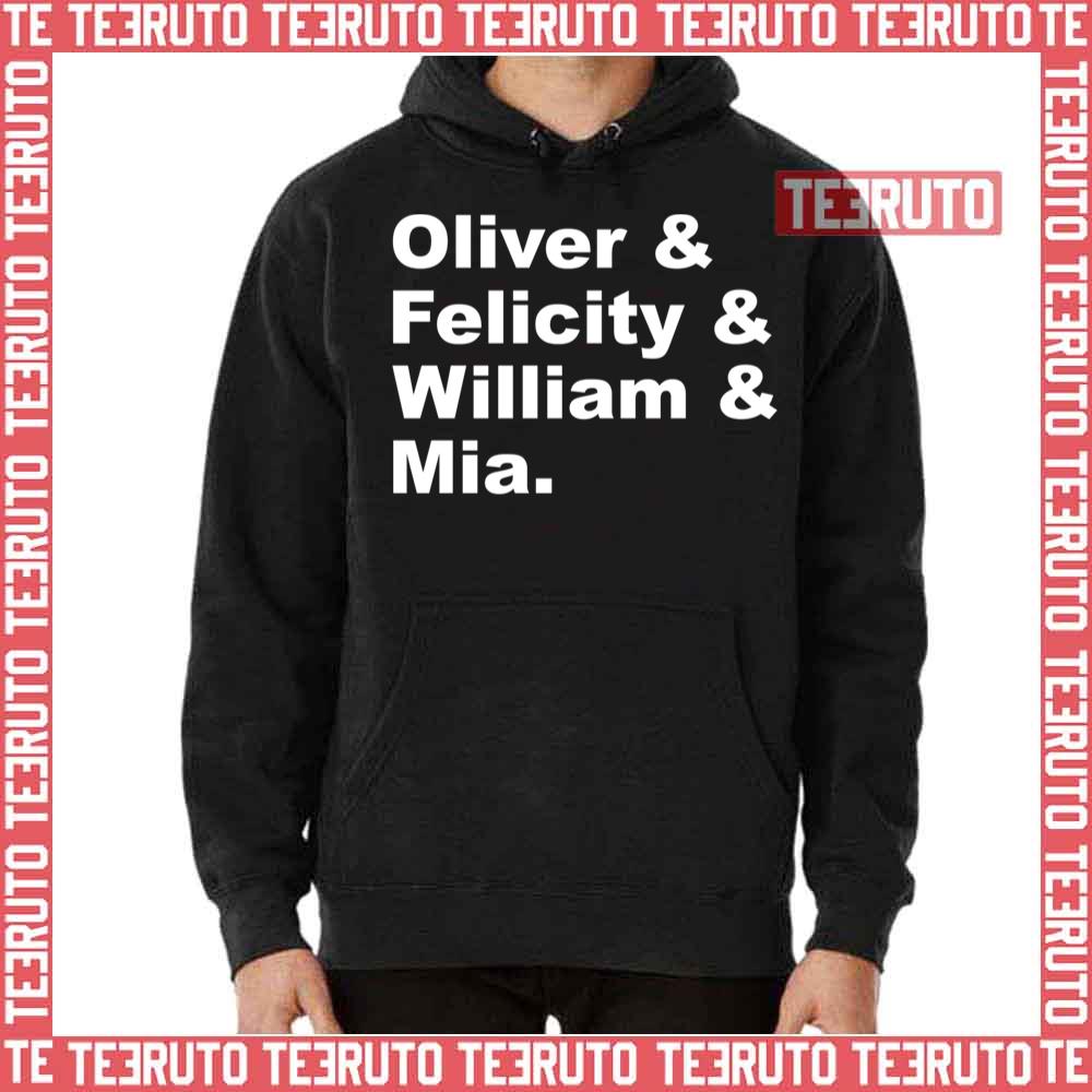 Oliver & Felicity & William & Mia Clayton Smoak Queen Family Unisex T ...